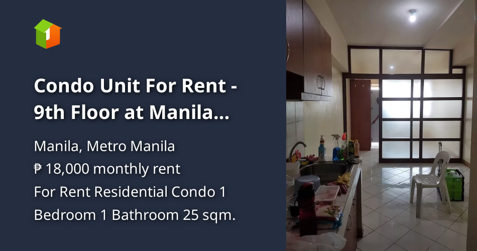 Condo Unit For Rent - 9th Floor at Manila Executive Regency [Condos 🏙️ ...
