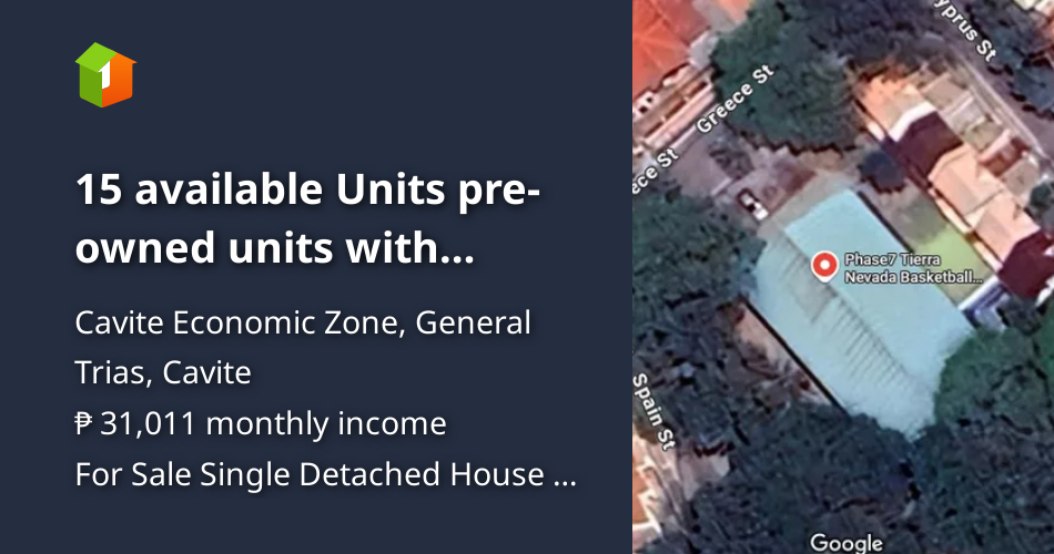 15 available Units pre-owned units with various lot sizes [Houses and ...