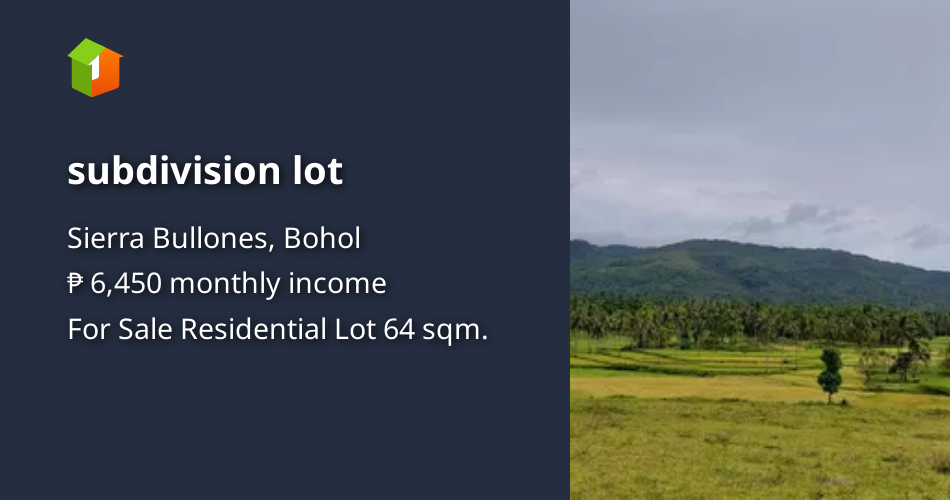 Subdivision lot [Lots 🚜] (January 2023) in Sierra Bullones, Bohol for sale