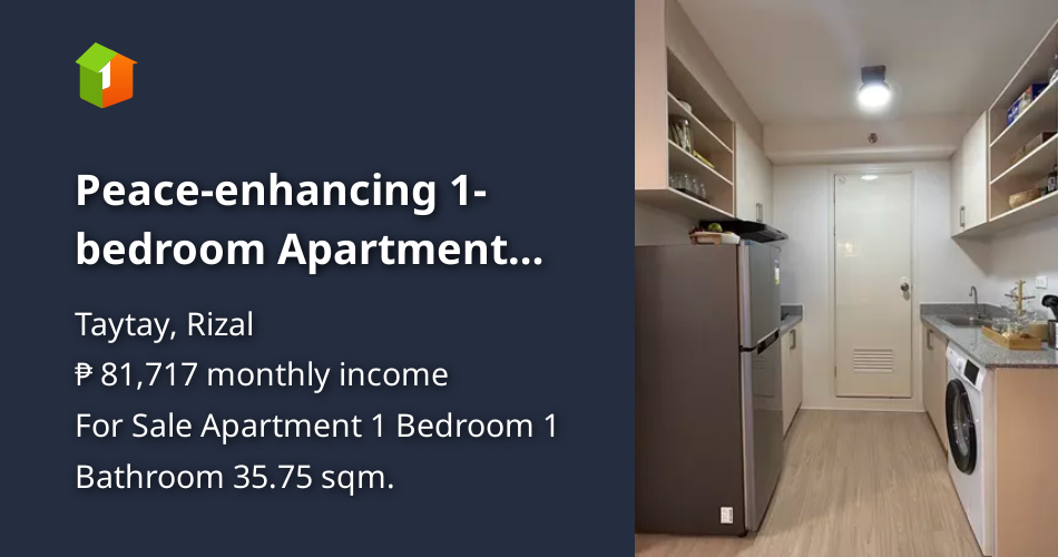 Peace-enhancing 1-bedroom Apartment Unit For Sale at The Hive by PH1 ...