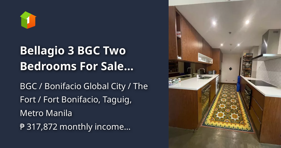 Bellagio 3 BGC Two Bedrooms For Sale Furnished [Condos 🏙️] (May 2024 ...