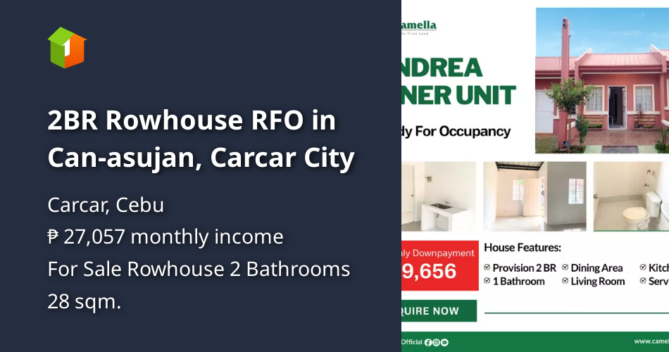 2BR Rowhouse RFO in Can-asujan, Carcar City [House and Lot 🏘️] (April ...