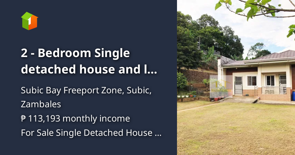 2 - Bedroom Single detached house and lot for sale in Subic [Houses and ...