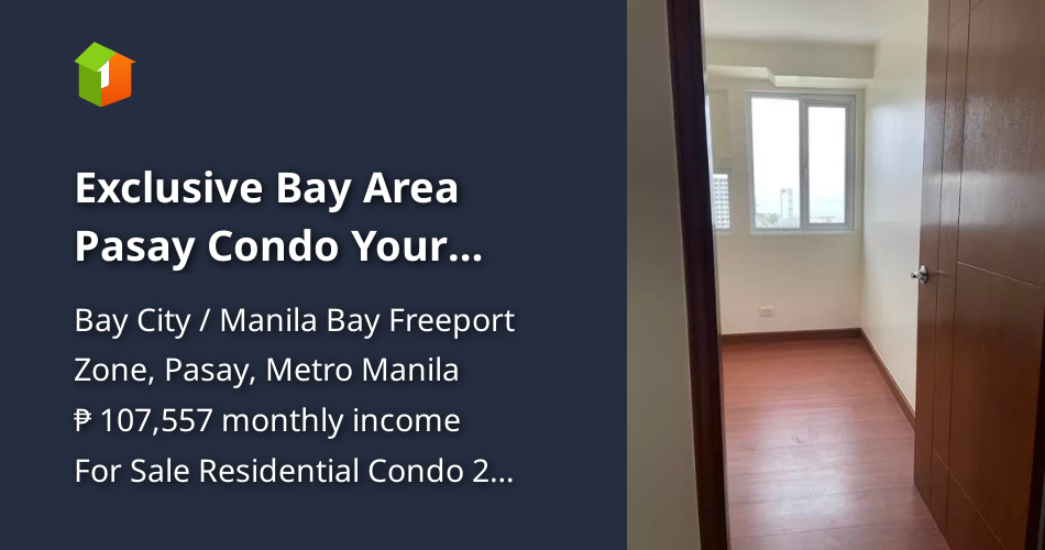 Exclusive Bay Area Pasay Condo Your Dream Home Awaits [Condos 🏙️ ...