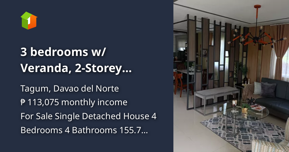 3 bedrooms w/ Veranda, 2-Storey House in Tagum City | Pre-selling ...