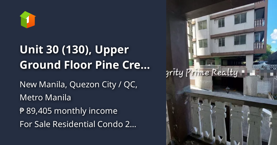 Unit 30 (130), Upper Ground Floor Pine Crest Building 2 (Zurich ...
