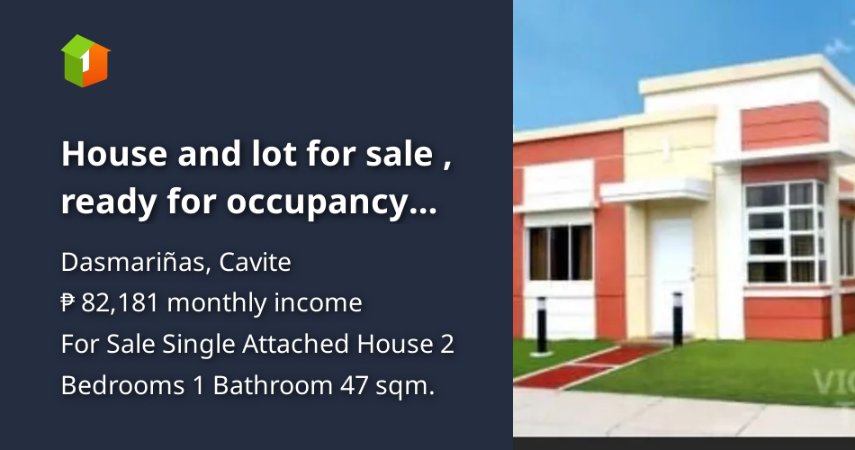 House and lot for sale , ready for occupancy unit & pre selling units ...