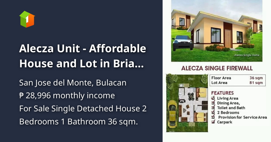 Alecza Unit - Affordable House and Lot in Bria Homes [Houses and Lots 🏘 ...