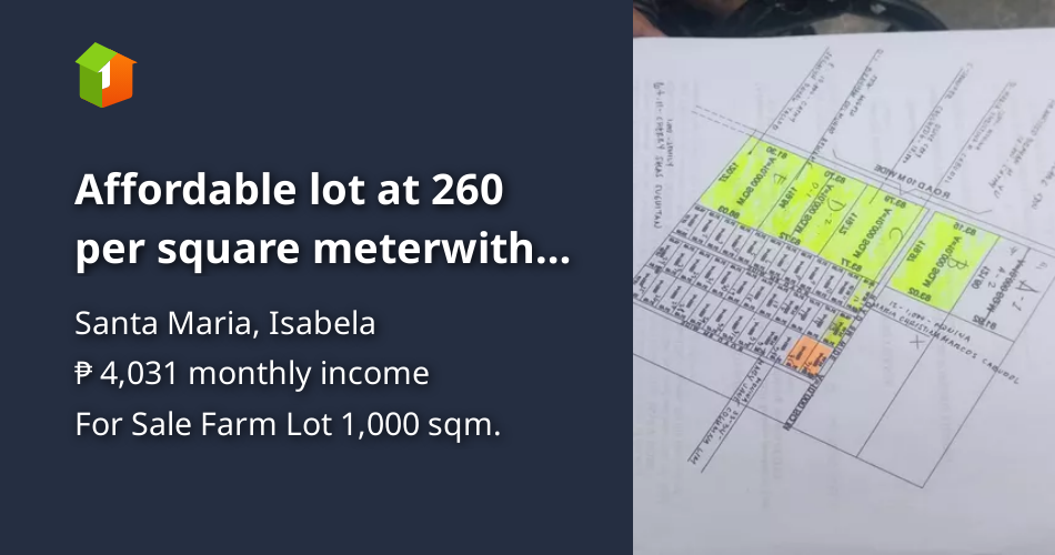 Affordable lot at 260 per square meterwith an area of 1000sq. m [Lots 🚜 ...