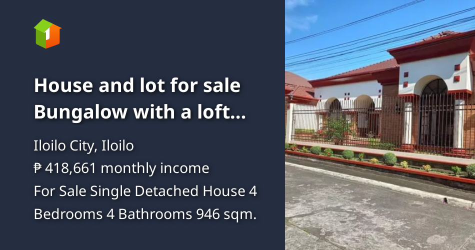 House and lot for sale Bungalow with a loft semi furnished. [Houses and ...