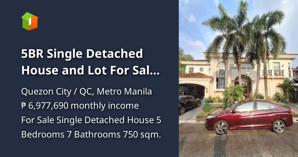 5BR Single Detached House and Lot For Sale in Quezon city [Houses and ...