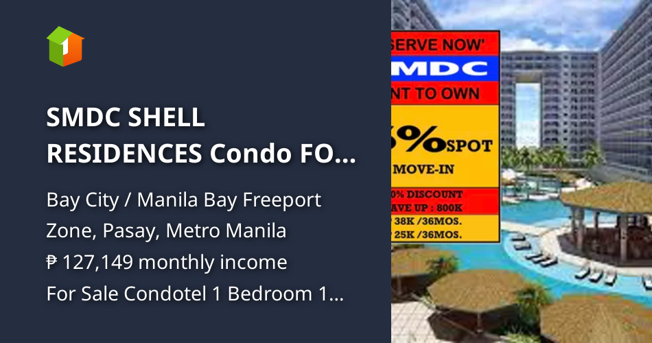 SMDC SHELL RESIDENCES Condo FOR SALE in Mall Of Asia ,Pasay City [Condos 🏙️] (December 2023) in ...