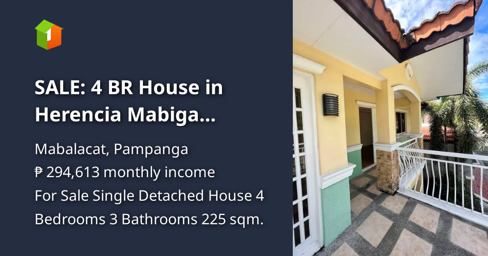 SALE: 4 BR House in Herencia Mabiga Mabalacat [Houses and Lots 🏘️ ...