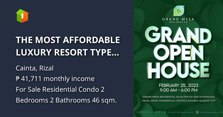 THE MOST AFFORDABLE LUXURY RESORT TYPE Condo in Cainta [Condos 🏙️ ...