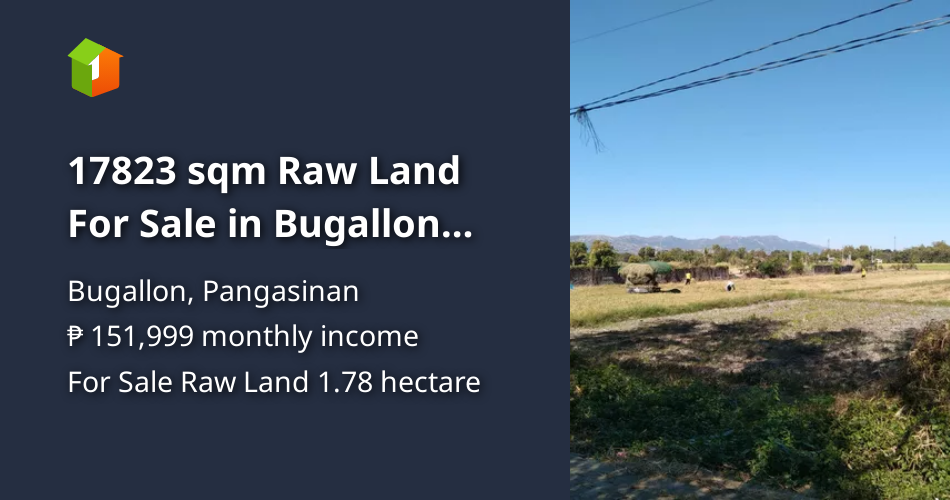 17823 sqm Raw Land For Sale in Bugallon Pangasinan [Lots 🚜] (June 2025 ...