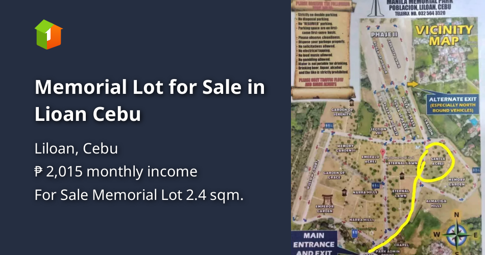Memorial Lot for Sale in Lioan Cebu [Lots 🚜] (December 2023) in Liloan ...
