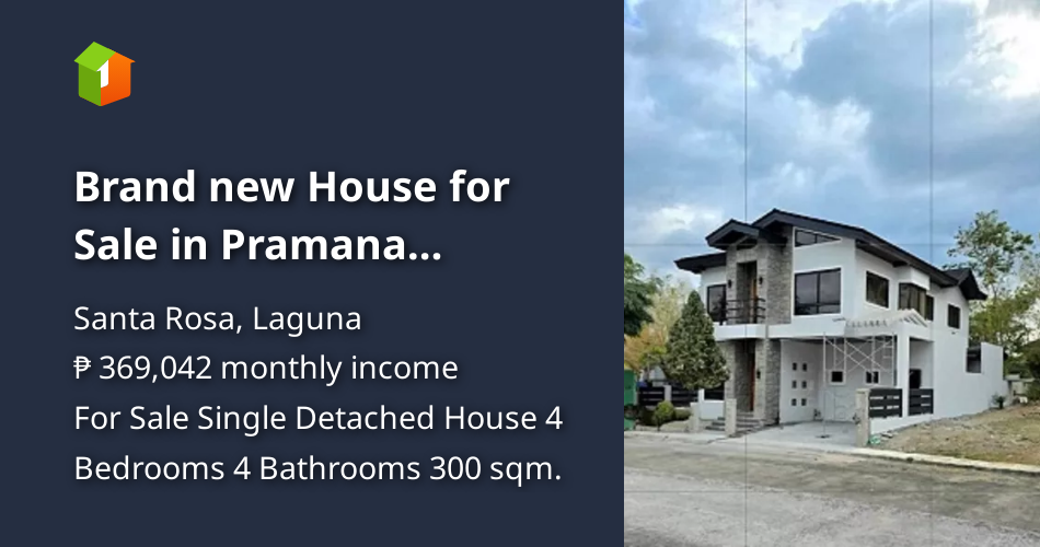 Brand new House for Sale in Pramana Residential Park Malitlit Sta Rosa ...