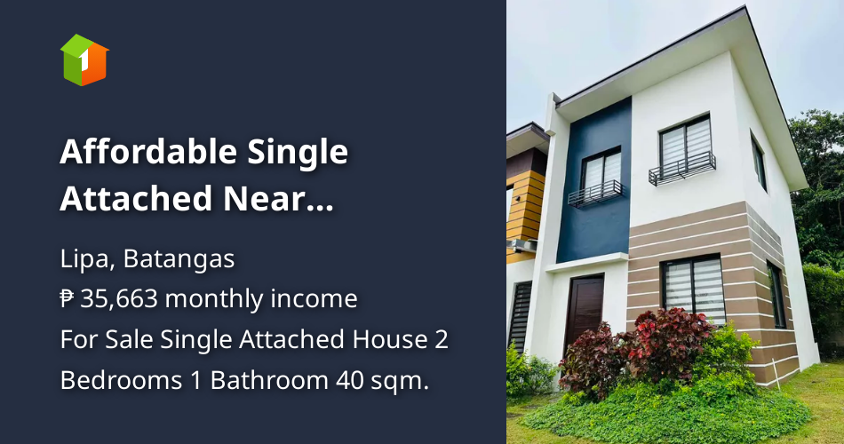 Affordable Single Attached Near Puregold Lipa [Houses and Lots 🏘️ ...