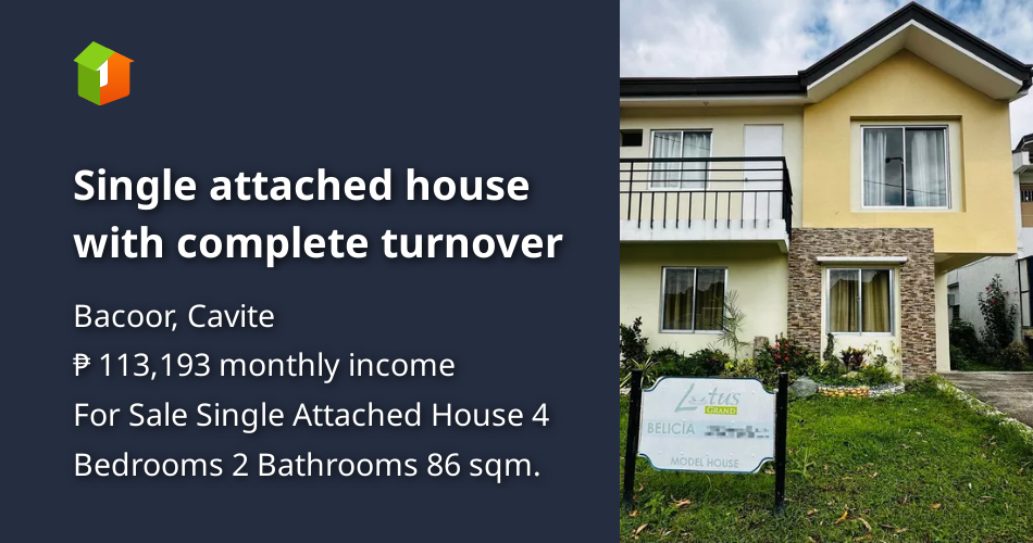 Single attached house with complete turnover [Houses and Lots 🏘️] (July ...