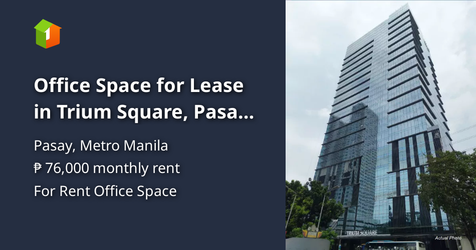 Office Space for Lease in Trium Square, Pasay City [Commercial ...