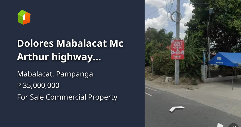 Dolores Mabalacat Mc Arthur highway Commercial lot 810 sqm Clean title ...