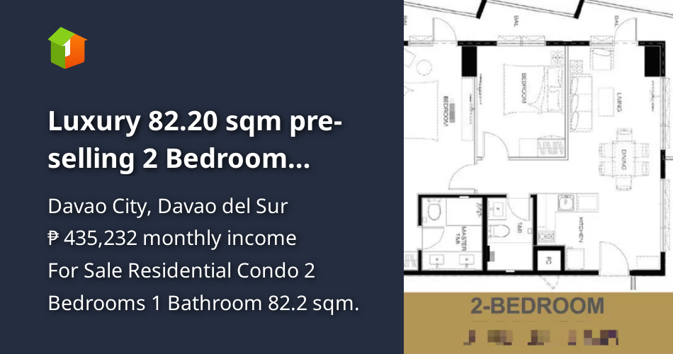 Luxury 82.20 sqm pre-selling 2 Bedroom condo in prime Davao location ...