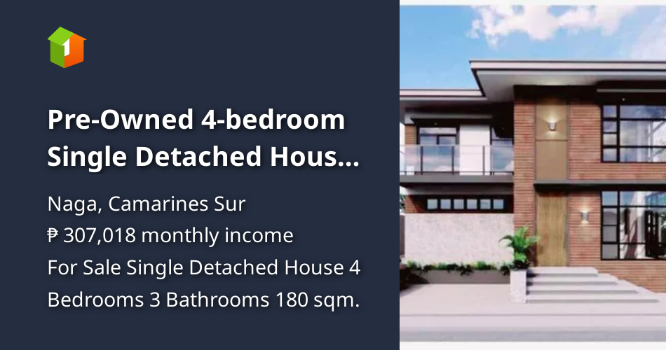 Pre-Owned 4-bedroom Single Detached House For Sale in St. James Subdivision, Naga Camarines Sur ...