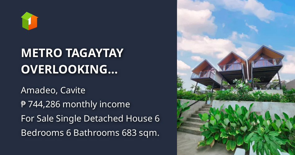 METRO TAGAYTAY OVERLOOKING MOUNTAIN VILLA WITH INFINITY POOL FOR SALE [Houses and Lots 🏘️ ...