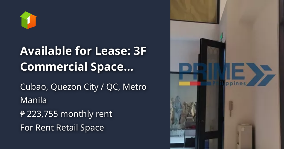 Available for Lease: 3F Commercial Space (Warm Shell), Q.C|319.65sqm ...