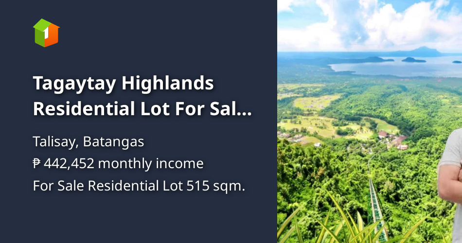 Tagaytay Highlands Residential Lot For Sale in Talisay Batangas [Lots 🚜 ...