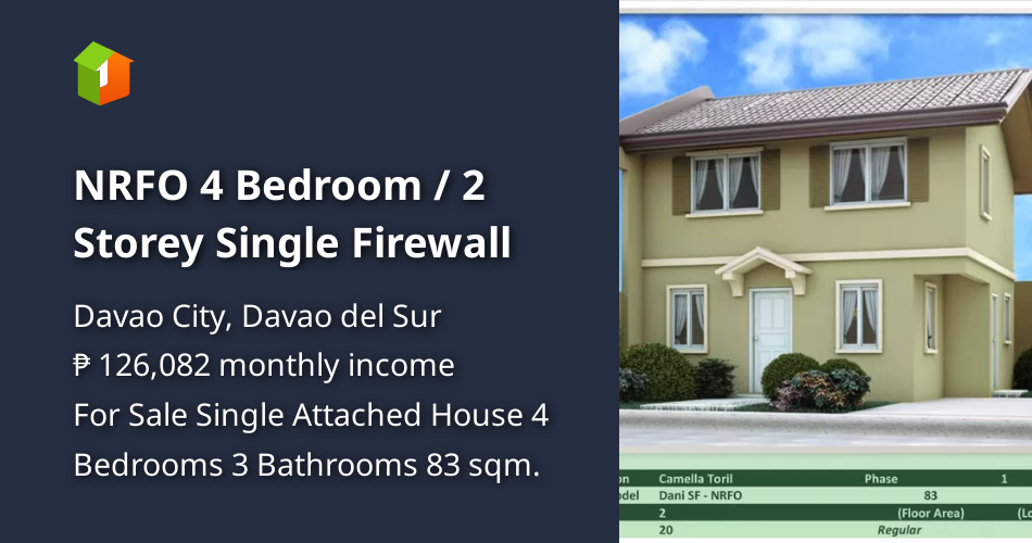 NRFO 4 Bedroom / 2 Storey Single Firewall [Houses and Lots 🏘️] (January ...
