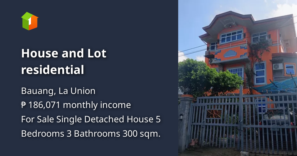 House and Lot residential [Houses and Lots 🏘️] (October 2025) in Bauang ...