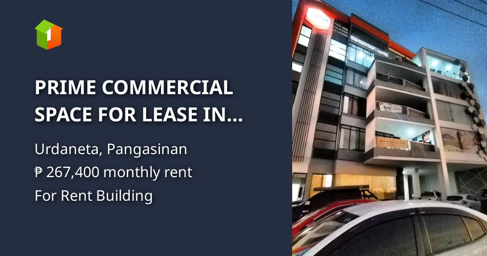 PRIME COMMERCIAL SPACE FOR LEASE IN URDANETA CITY! [Commercial ...