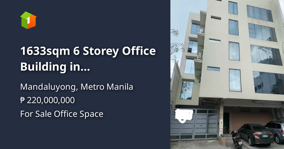 1633sqm 6 Storey Office Building in Mandaluyong [Commercial Properties ...