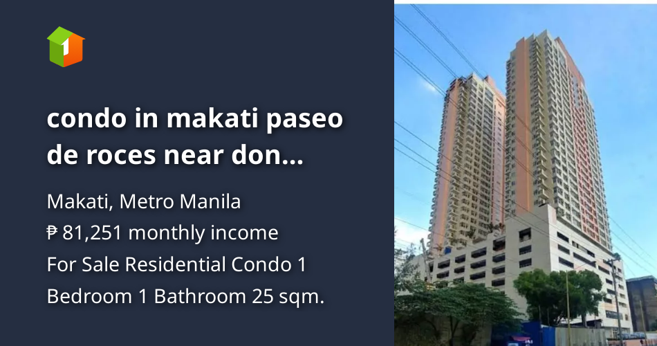 Condo in makati paseo de roces near don bosco rcbc gt tower ayala ave ...
