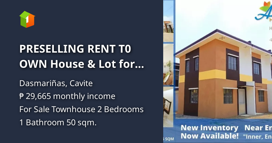 PRESELLING RENT T0 OWN House & Lot for Sale in Amaris Phase 2 Salitran ...