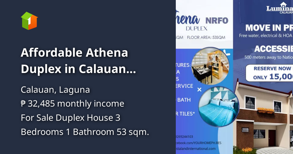 Affordable Athena Duplex in Calauan Laguna [Houses and Lots 🏘️ ...