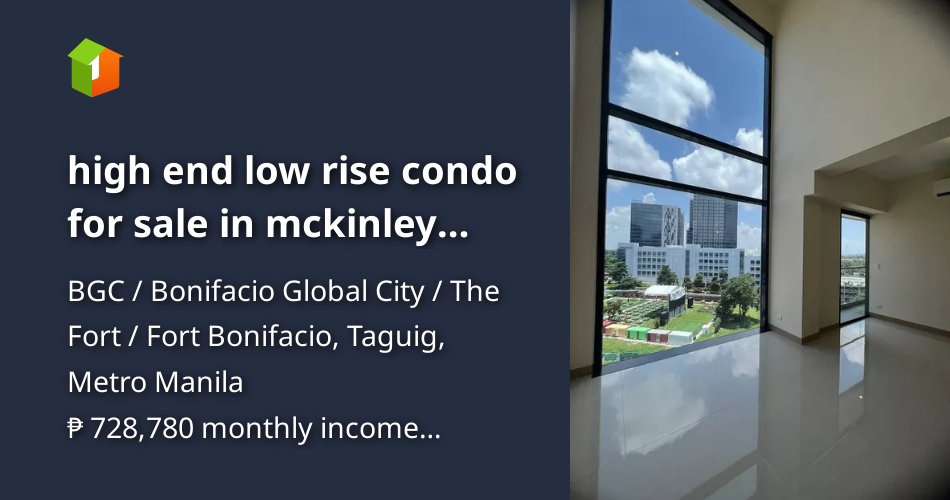 High end low rise condo for sale in mckinley West taguig The Albany ...