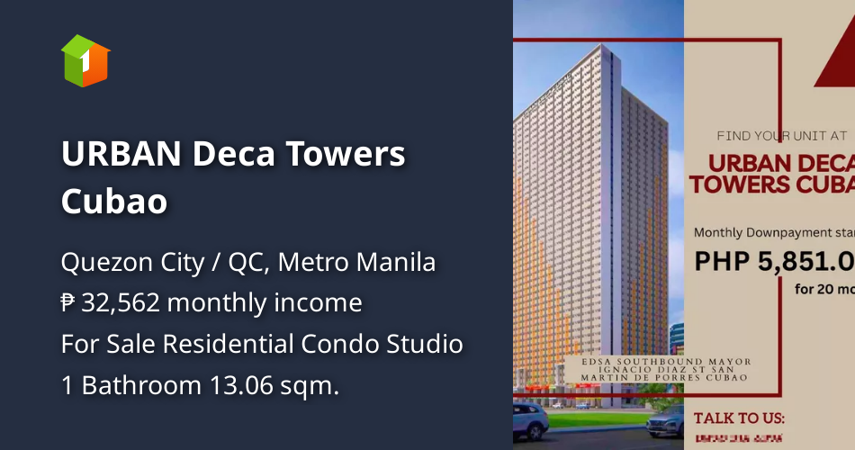 URBAN Deca Towers Cubao [Condos 🏙️] (November 2023) in Quezon City / QC ...