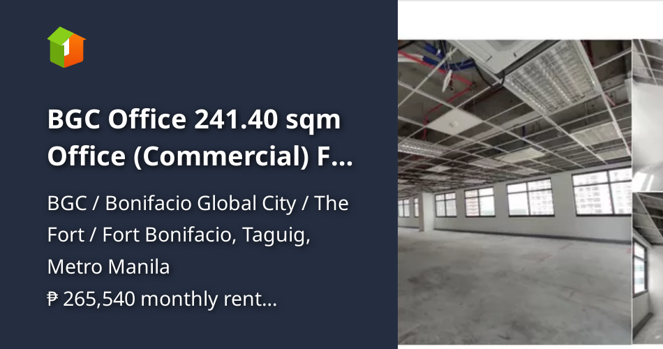 BGC Office 241.40 sqm Office (Commercial) For Lease NHL00028 ...