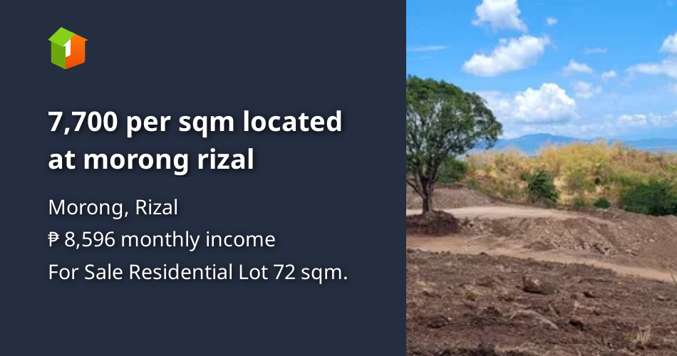 7,700 per sqm located at morong rizal [Lots 🚜] (July 2024) in Morong ...