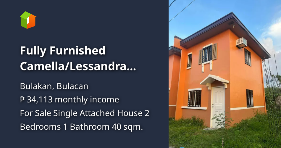 Fully Furnished Camella/Lessandra Home for Sale in Bulakan, Bulacan ...