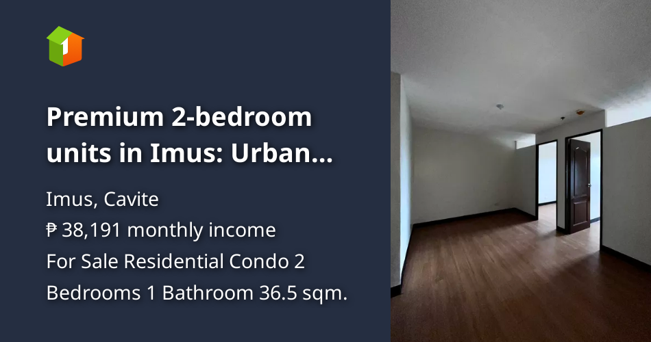 Premium 2-bedroom units in Imus: Urban Deca Homes Mahogany [Condos 🏙️ ...