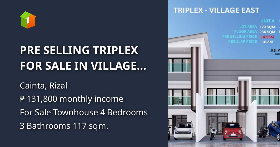 PRE SELLING TRIPLEX FOR SALE IN VILLAGE EAST CAINTA RIZAL [Houses and Lots 🏘️] (December 2025 ...