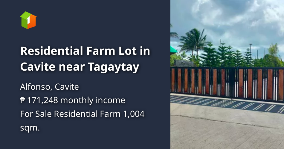 Residential Farm Lot in Cavite near Tagaytay [Lots 🚜] (February 2025) in Alfonso, Cavite for sale