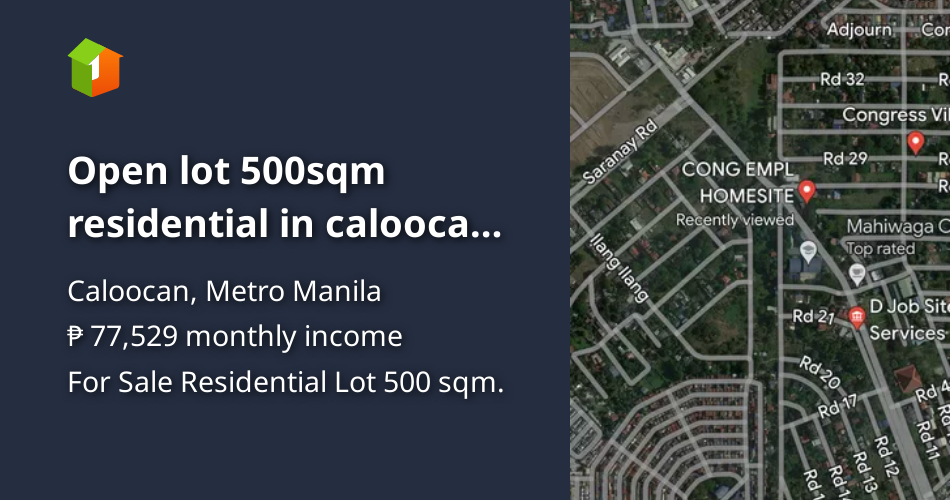 Open lot 500sqm residential in caloocan metro manila [Lots 🚜] (February ...