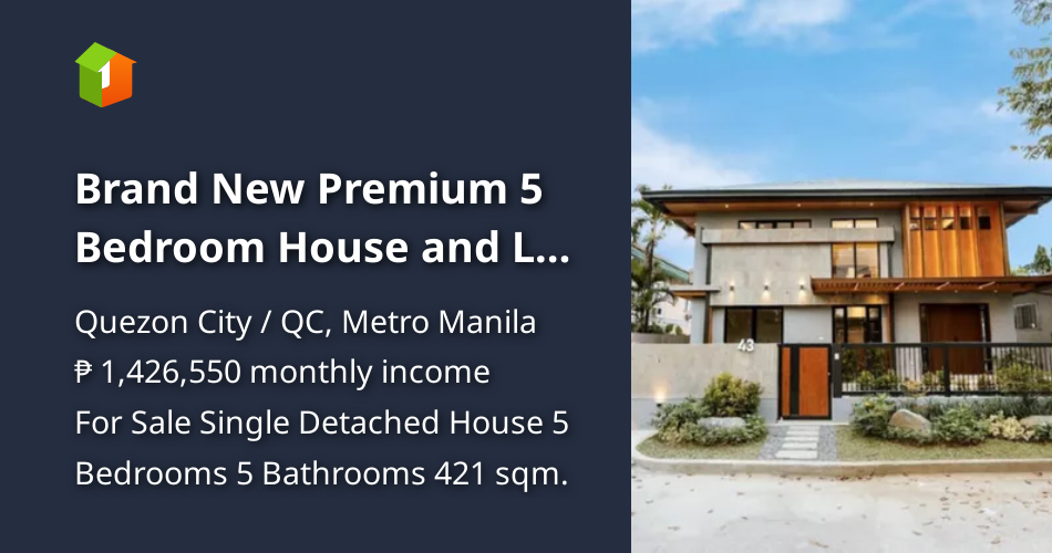 Brand New Premium 5 Bedroom House and Lot For Sale in Capitol Homes Quezon City [Houses and Lots ...