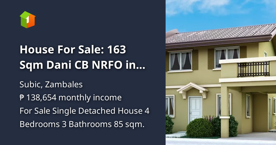 House For Sale: 163 Sqm Dani CB NRFO in Phase 2 Subic Zambales [Houses and Lots 🏘️] (September ...