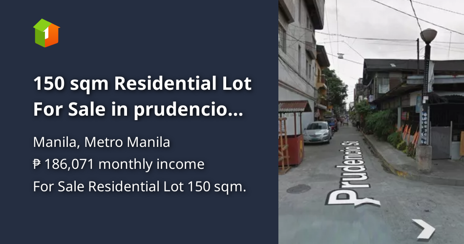 150 sqm Residential Lot For Sale in prudencio Manila [Lots 🚜] (May 2026 ...