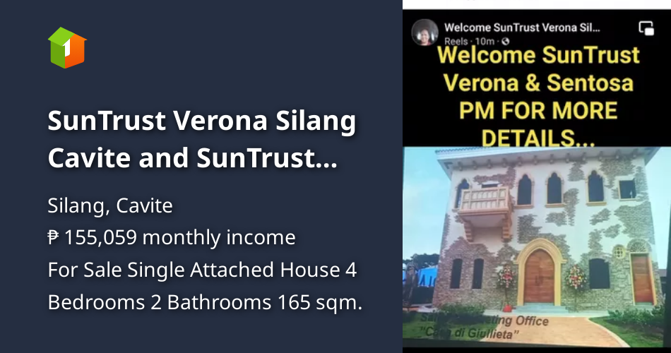 SunTrust Verona Silang Cavite and SunTrust Sentosa Calamba Laguna ...